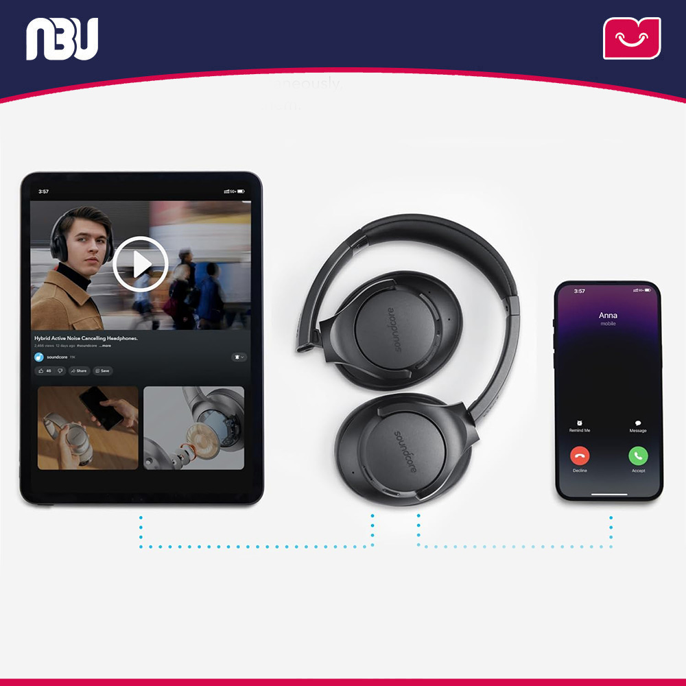 ابوشهاب | هدفون بلوتوثی انکر مدل (Upgraded) Life Q20 کد A3025015